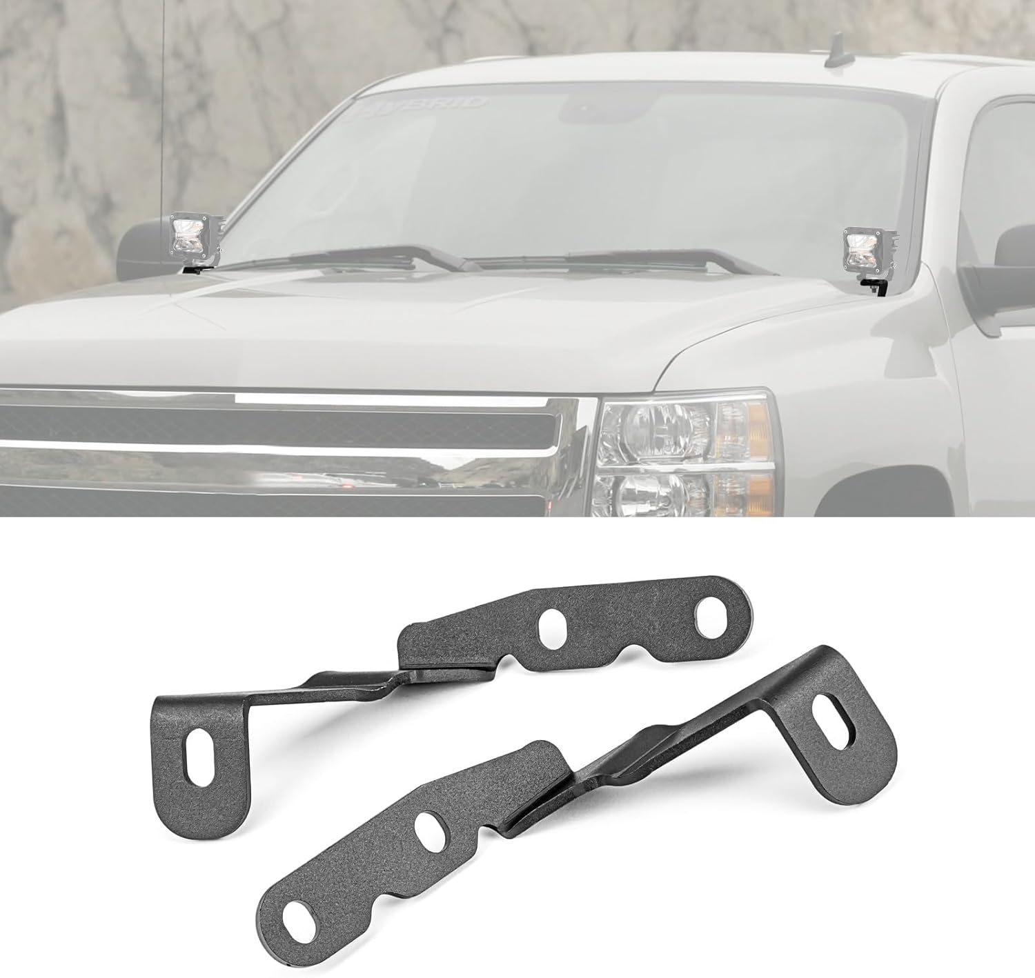Amazon.com: ROMELACK Hood Mount Brackets Ditch Light Pods Bracket ...