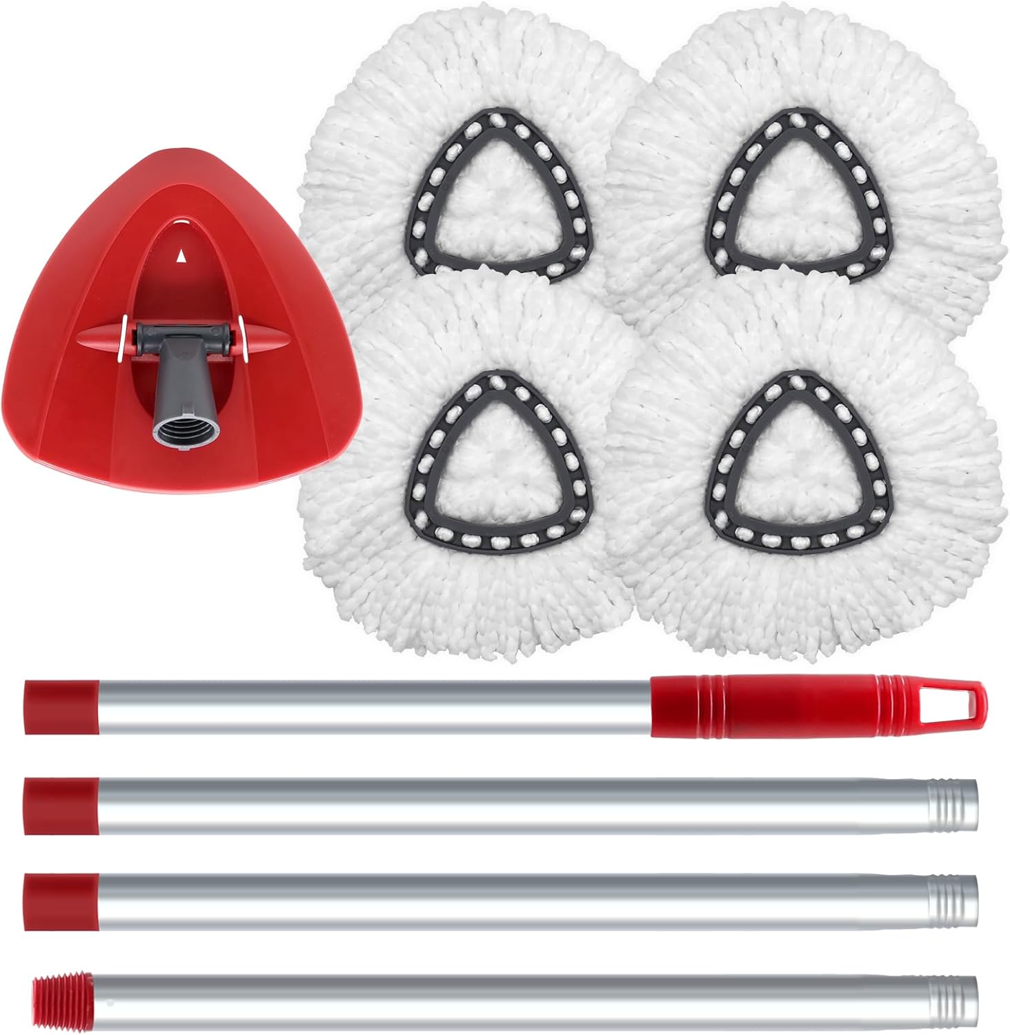 4 Pcs Spin Mop Heads Replacements For Vileda,Spin Mop Replacement Head ...