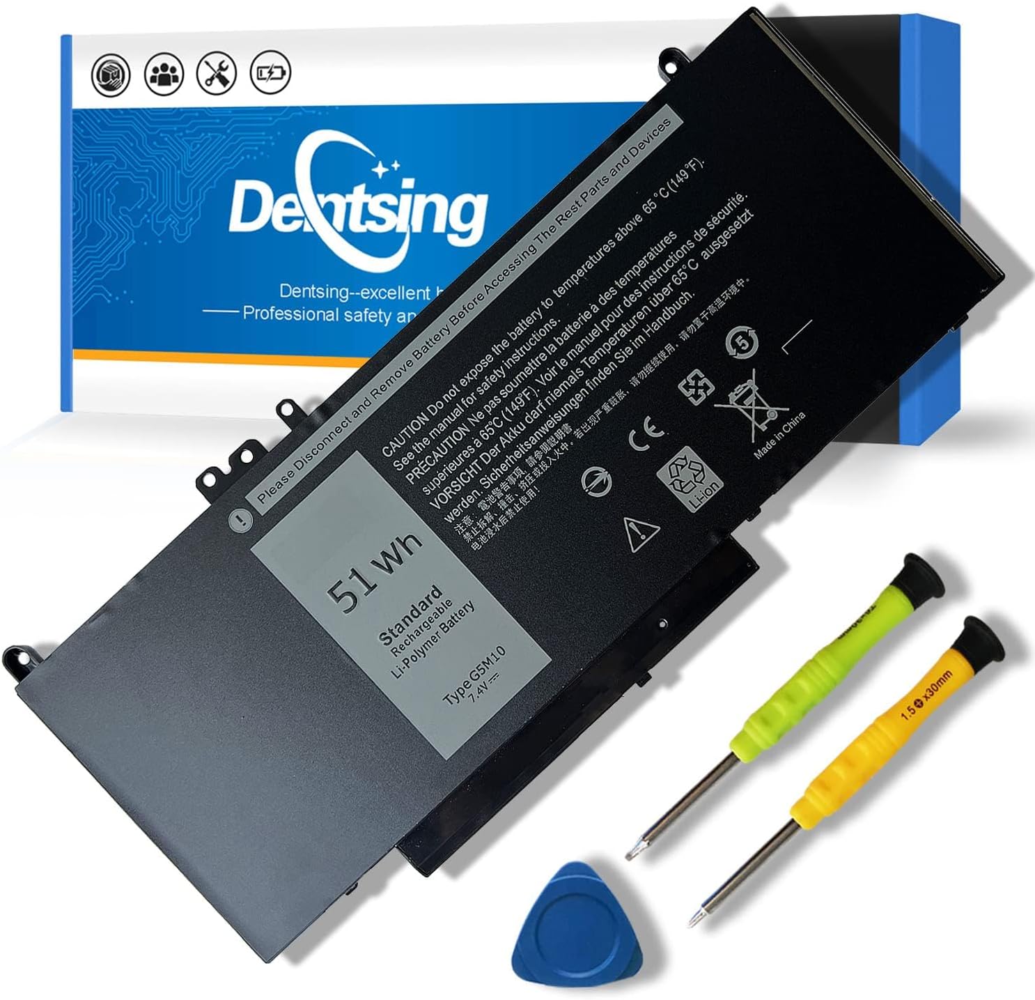 Amazon.com: 7.4V 51WH Laptop Battery G5M10 for DELL Latitude E5450 ...