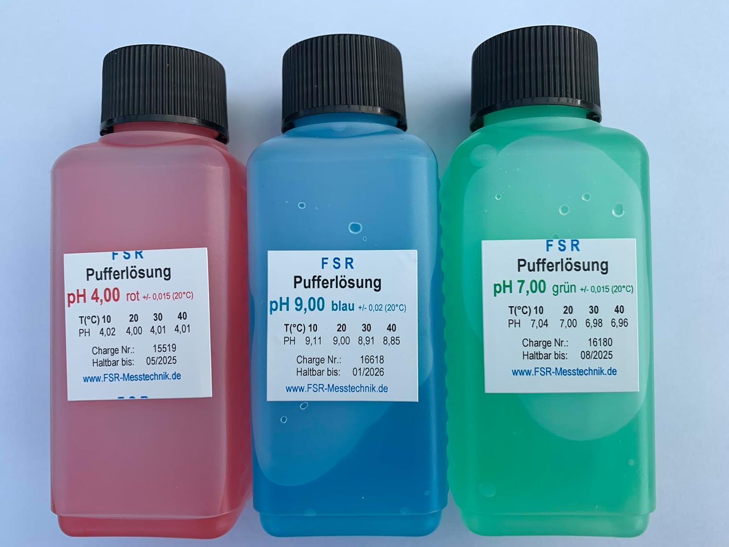 FSRTOP pH Calibration Solution Set pH 4 pH 7 pH 9 Each 100 ml ...
