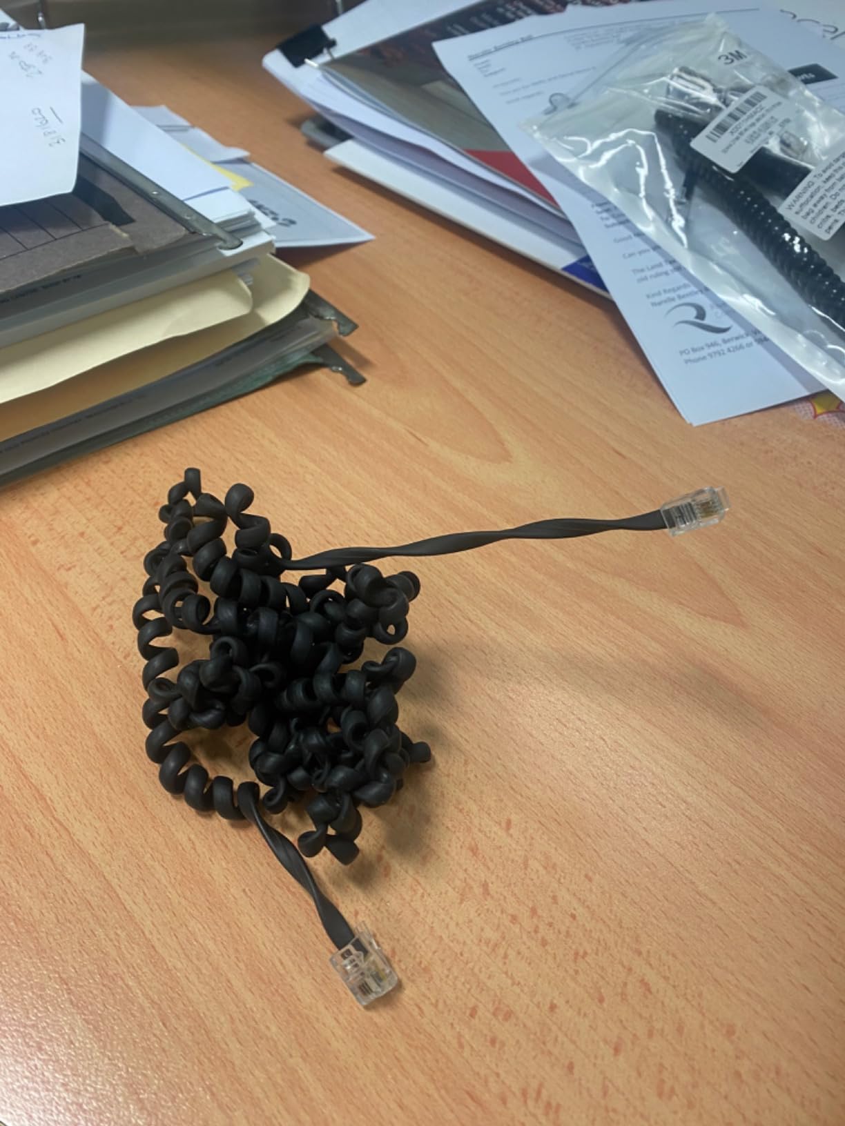 SENHAI 2 Pack 360°Anti-Tangle Rotating Swivel Telephone Cord Extended ...