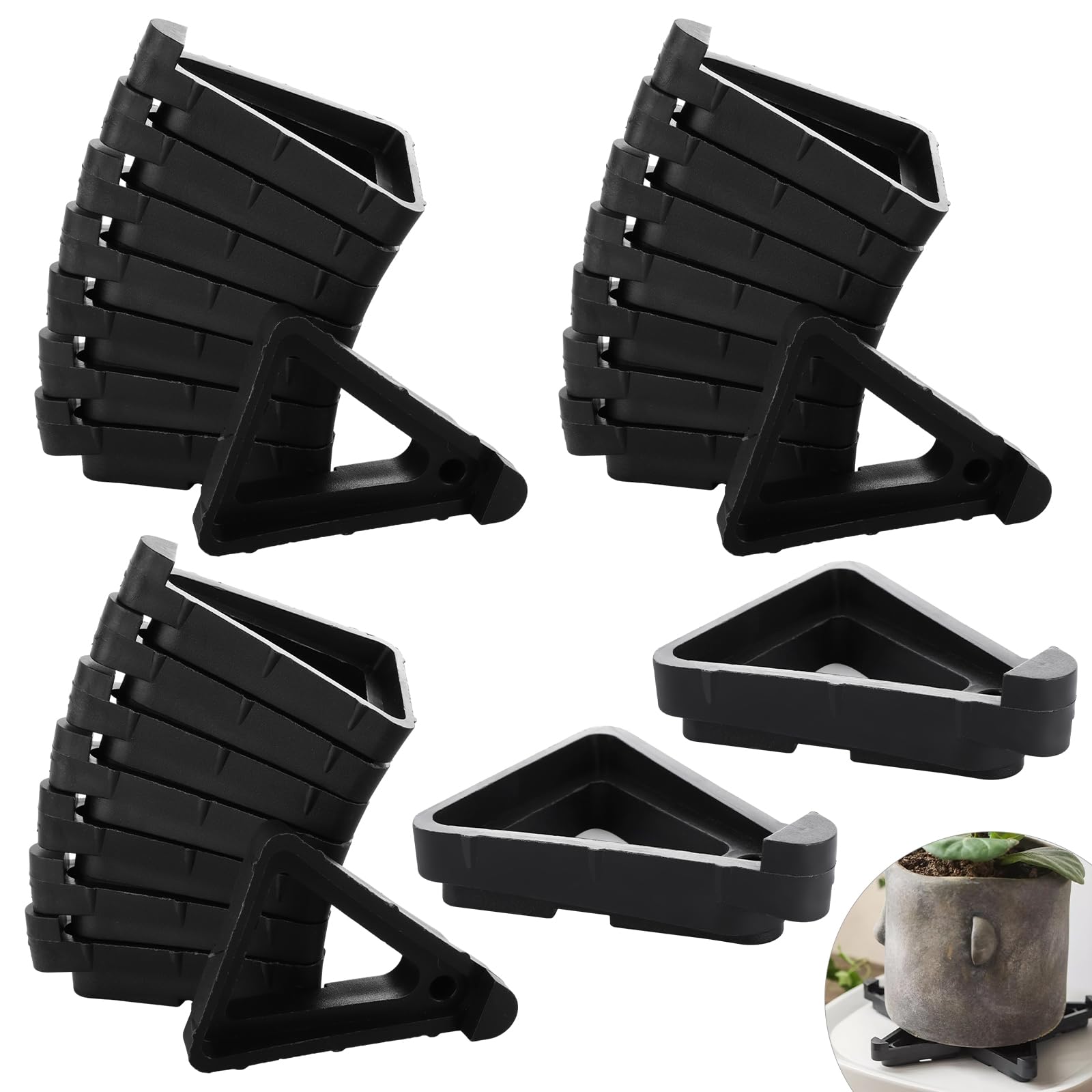 Snapklik.com : Acrux7 48 PCS Plant Pot Feet, Invisible Flower Pot ...