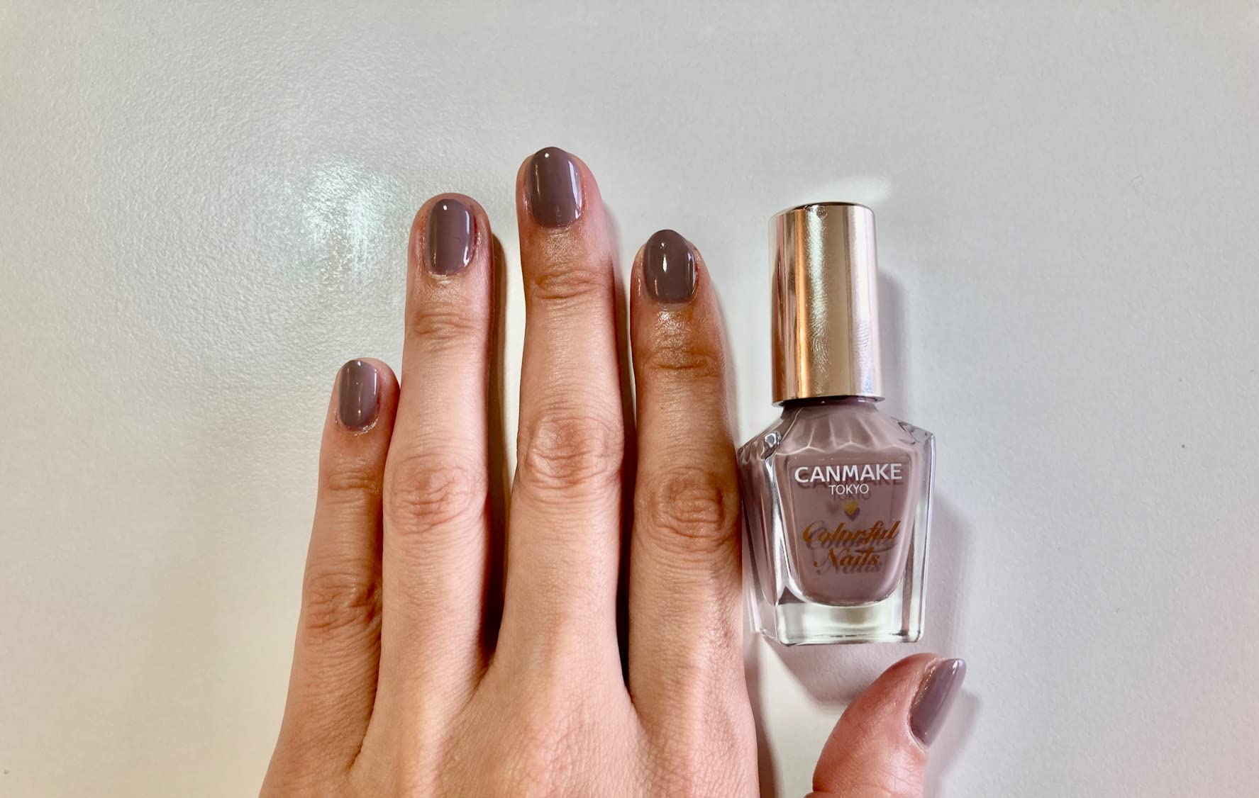 Amazon | キャンメイク カラフルネイルズ N76 アズキミルクティー 8ml 高発色 速乾 シアー ラテカラー ヌーディー ピンクブラウン | キャンメイク | マニキュア・ネイル ...
