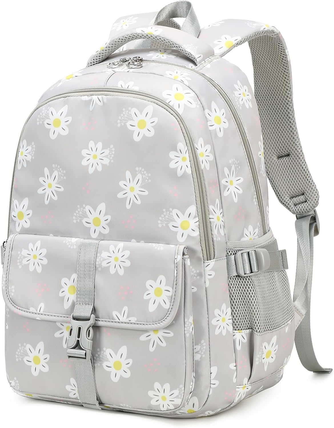 Amazon.com | YJMKOI Daisy Print Backpack for Girls, Elementary Students ...