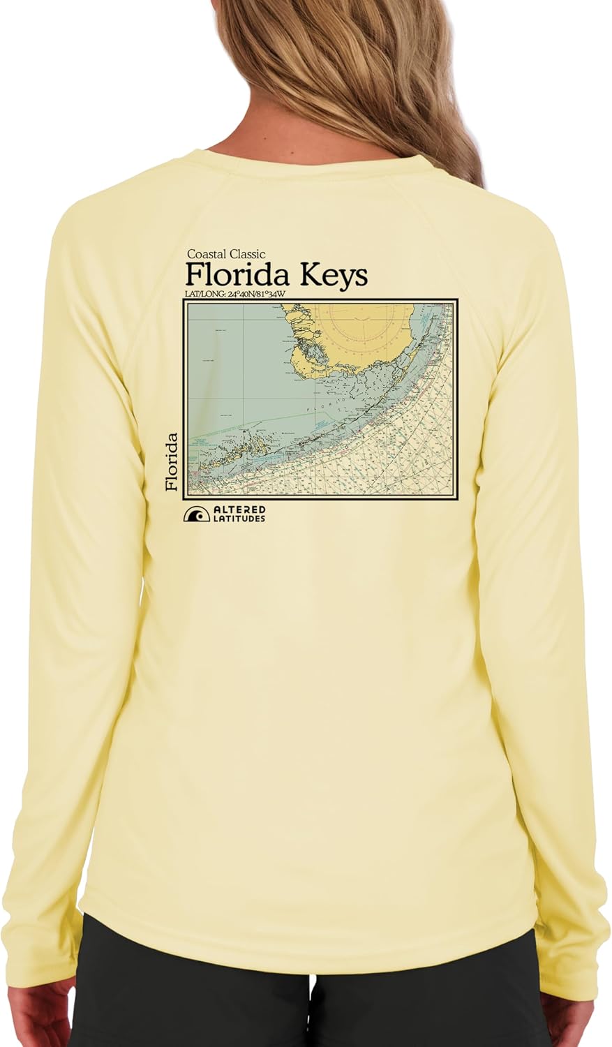 Amazon.com: Coastal Classics Florida Keys Nautical Chart - Camiseta de ...