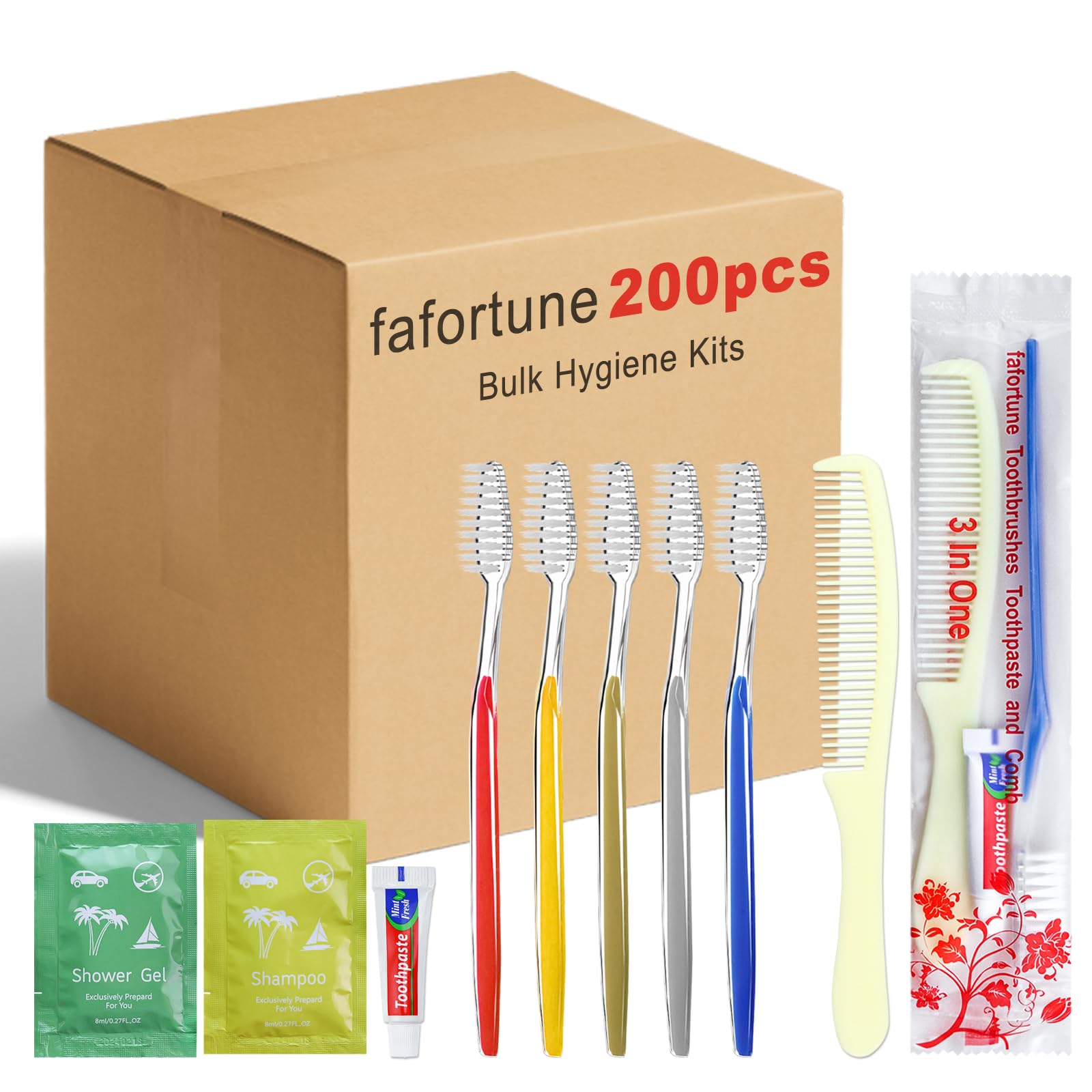 Amazon.com : Bulk Hygiene Kits for Homeless,Disposable Toothbrushes ...