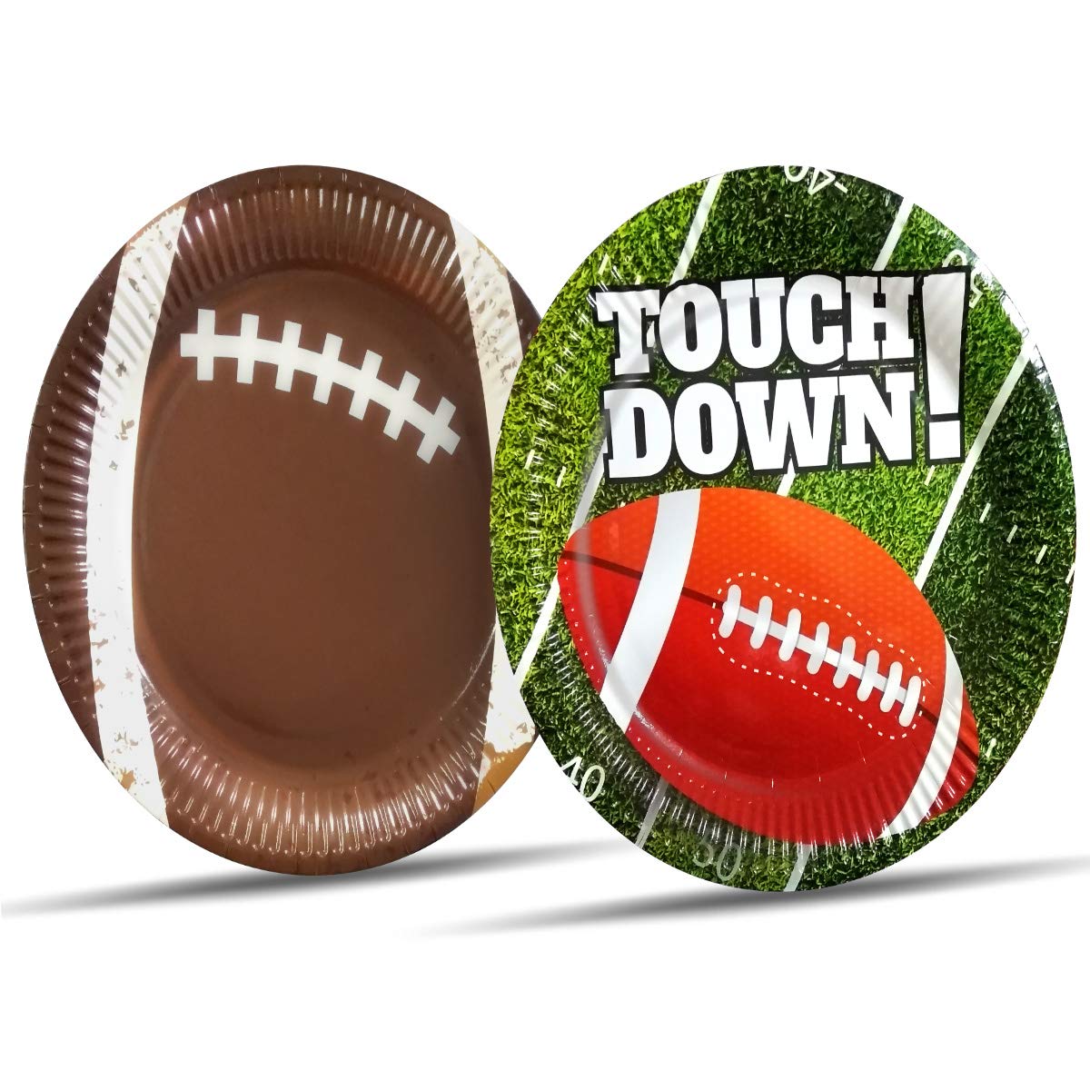 Snapklik.com : Football Plates, 24 Count Disposable Football Paper ...