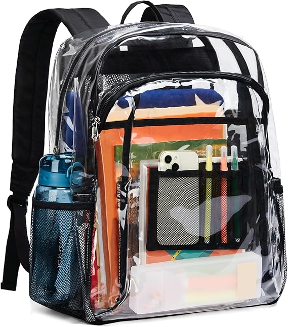 Amazon.com | Vorspack Clear Backpack Heavy Duty - Extra Large Clear ...