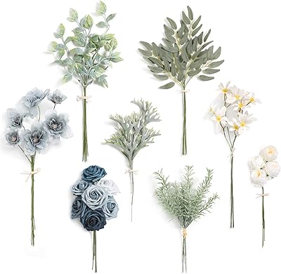 Amazon.com: GAATEEK Artificial Greenery Stems Box Set, 30pcs with 4 ...