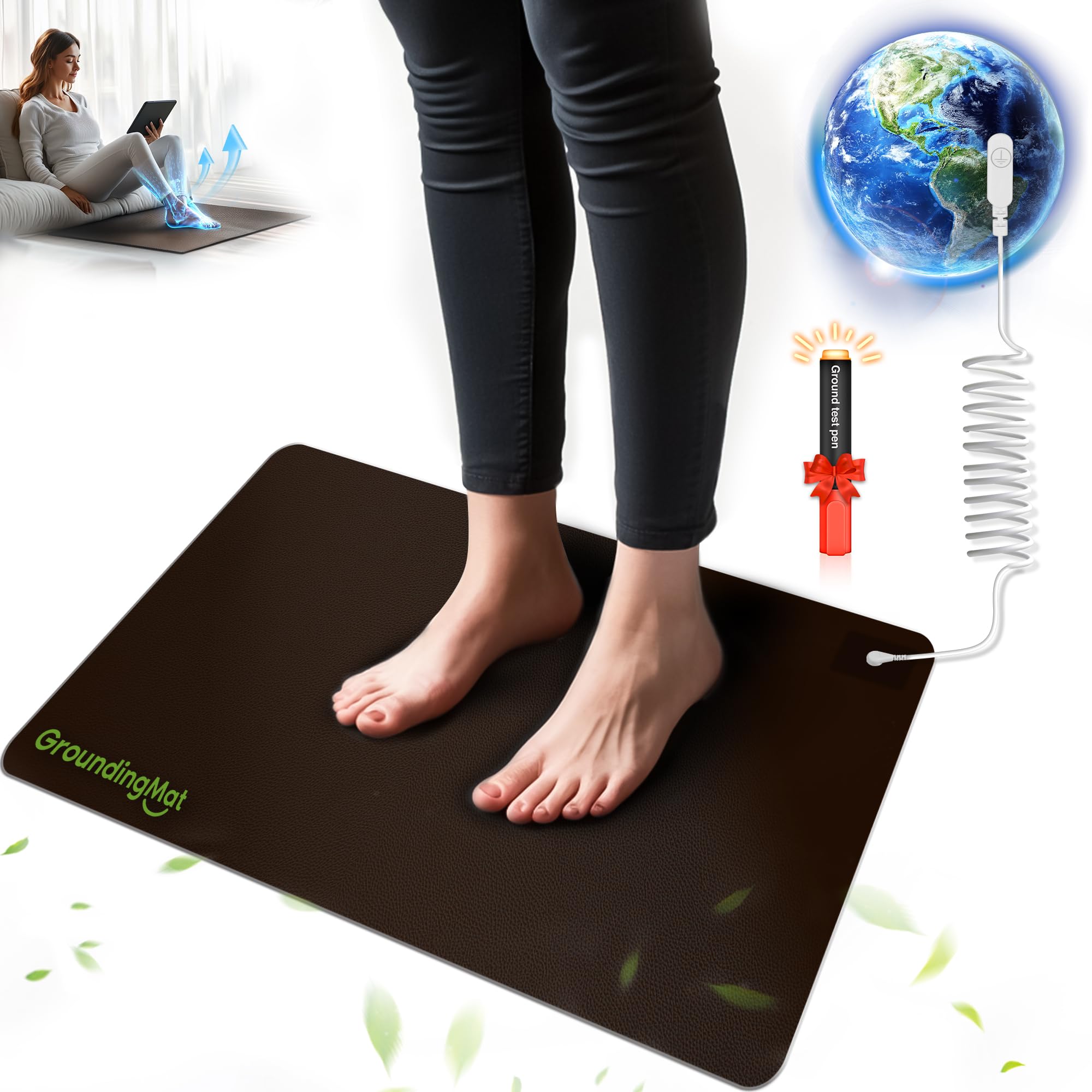 Grounding Mat for Sleep, Energy, Pain Relief, Inflammation, Balance ...