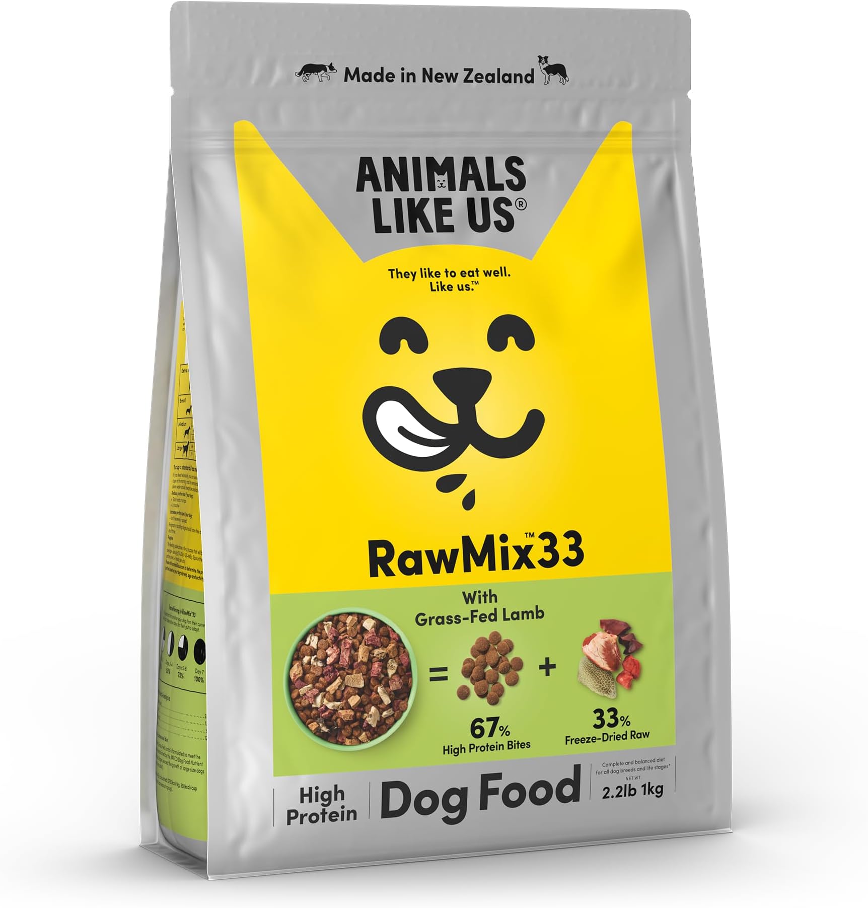 Amazon.com : Animals Like Us RawMix50 Freeze-Dried Raw Grass-Fed Lamb ...