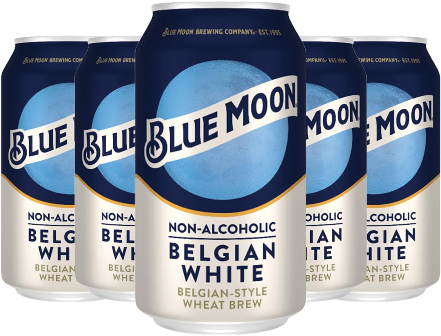 Amazon.com : Blue Moon Non-Alcoholic 5 Pack Belgian Style Wheat Beer ...