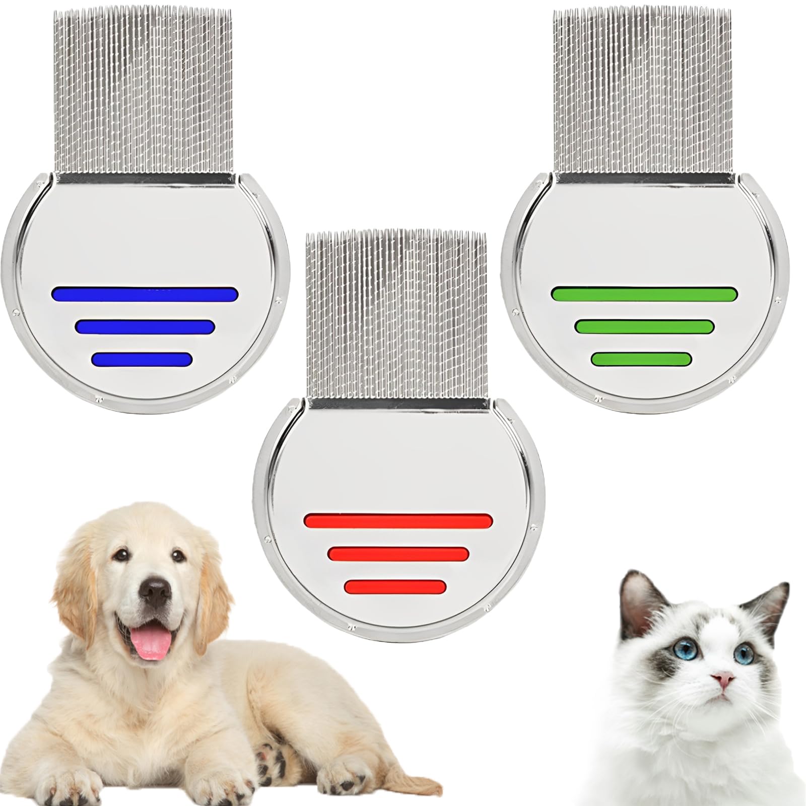 3pcs Comb Steel Metal Tooth Head Long Teeth/Professional Stainless ...