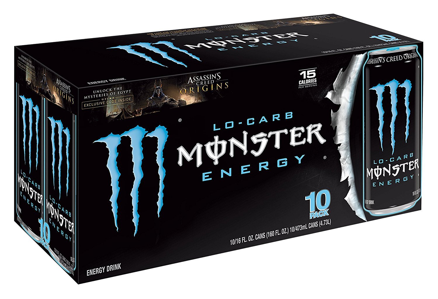 Amazon.com : Lo-Carb Monster Energy, Energy Drink, 16 Ounce (Pack of 20 ...