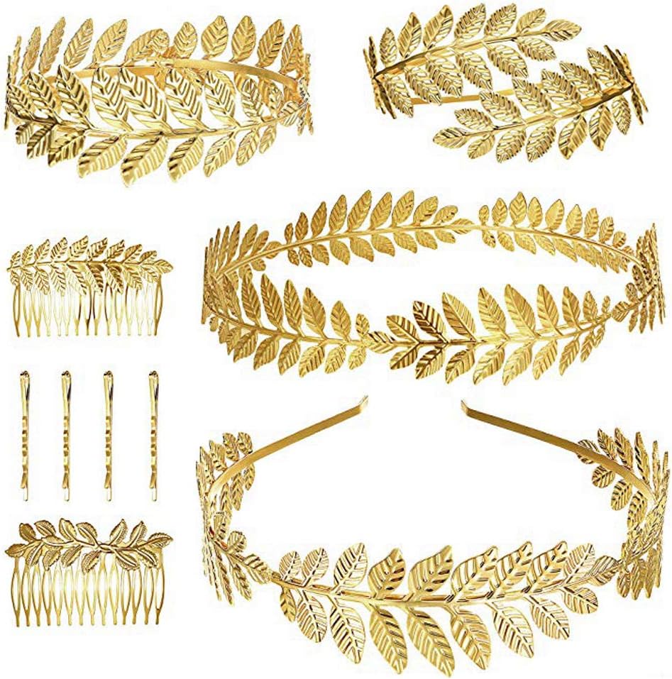 MOSTORY Greek God Crown for Toga Costume Royal King Crown for Adul ...
