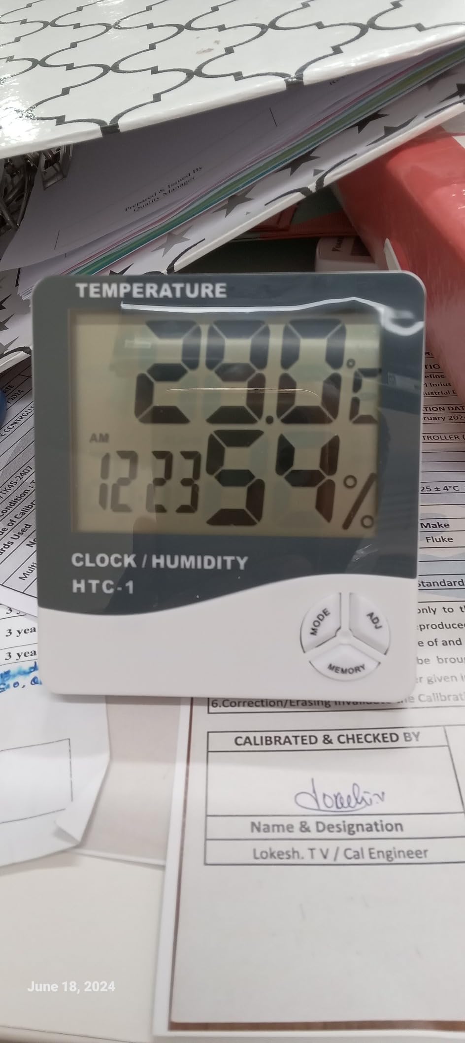 Thermocare Time Digital Room Thermometer with Humidity and Accurate ...