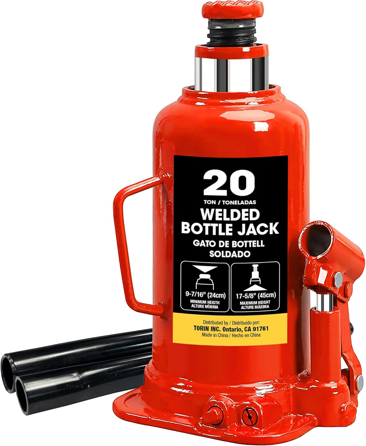 Amazon.com: Jack Boss 20 Ton (40,000 LBs) Welded Hydraulic Car Bottle ...