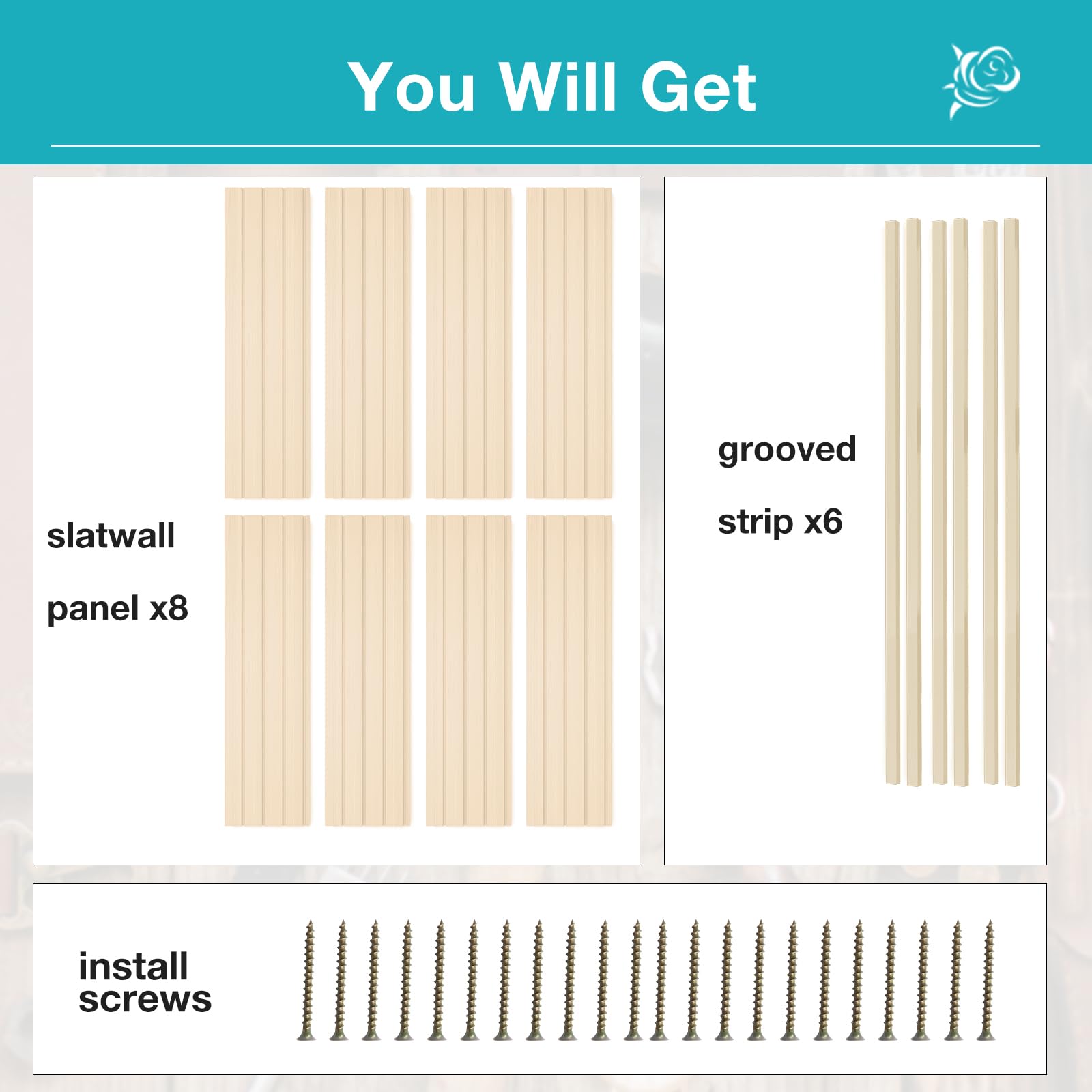 Snapklik.com : NeatiEase Slatwall Panel Wall Storage Systems, 4 X 8ft ...