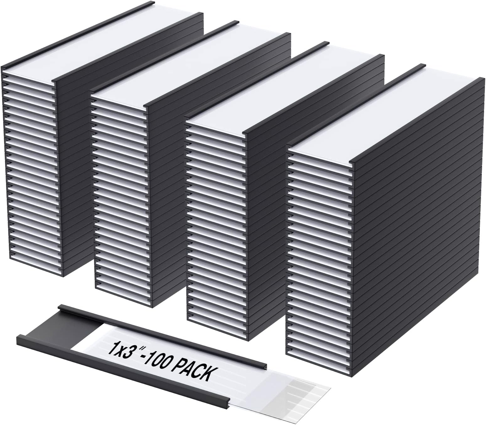 Amazon.com : Seajan 100 Pcs Magnetic Label Holders C Channel Card ...