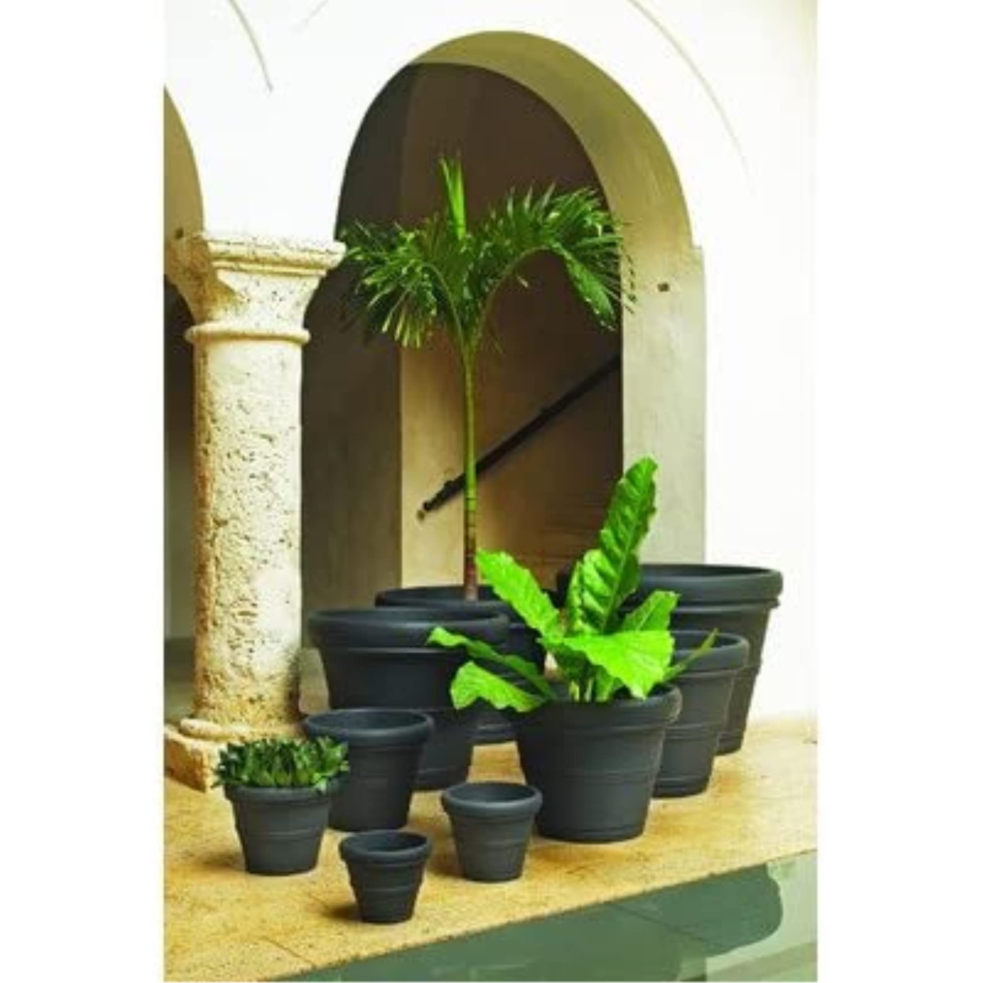 Snapklik.com : Crescent Garden Brunello Planter, Classic Rolled-Rim ...