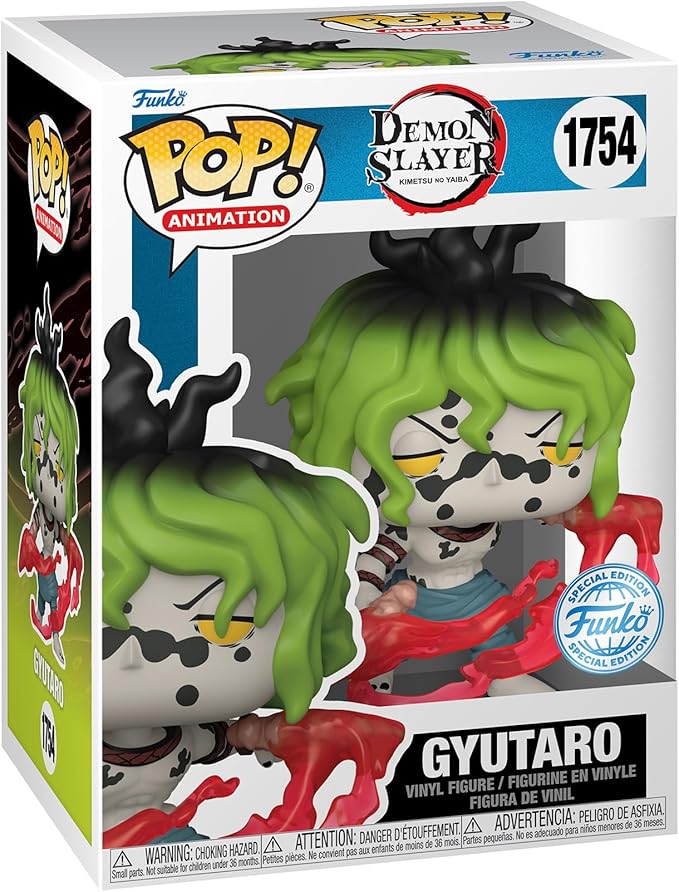 Funko Pop! Demon Slayer Gyutaro Vinyl Figure Toy, Multicolor : Amazon ...