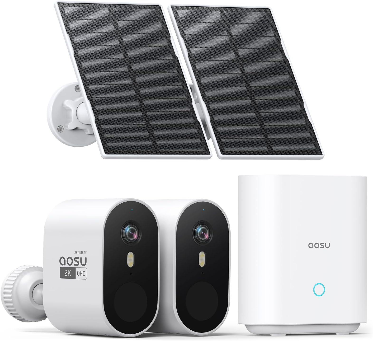 aosu Système de sécurité domestique Ultra HD 5 MP, kit de 2 caméras de ...