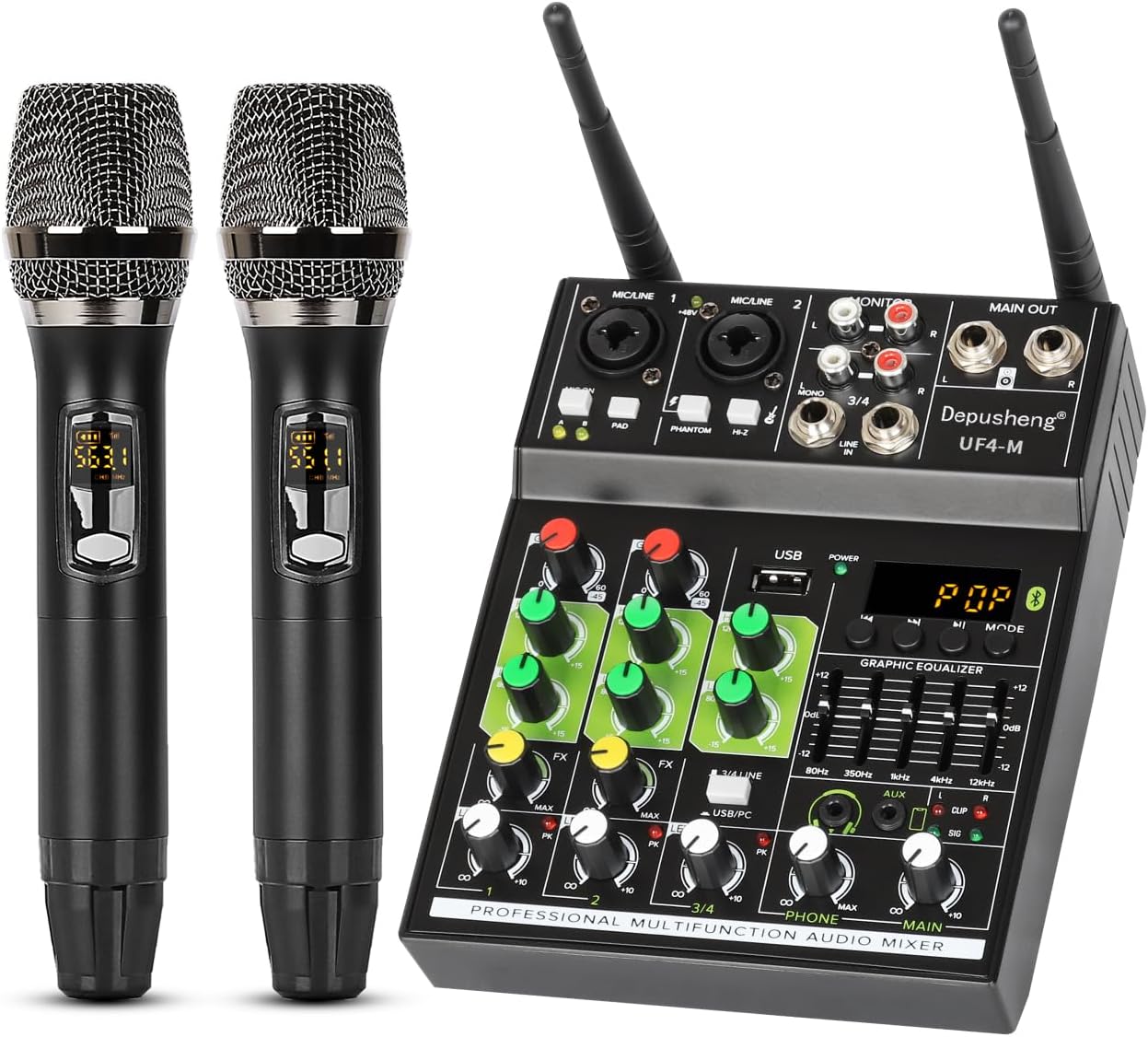 Depusheng UF4-M Studio Mixer - 4 Channel Bluetooth Nepal | Ubuy