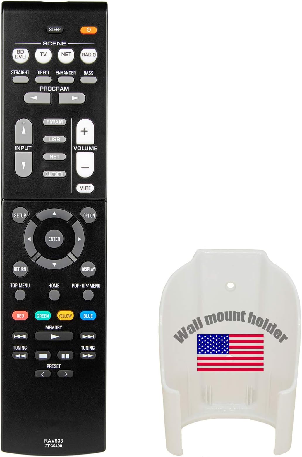 Amazon.com: INTECHING RAV280 AV Receiver Remote Control for Yamaha ...