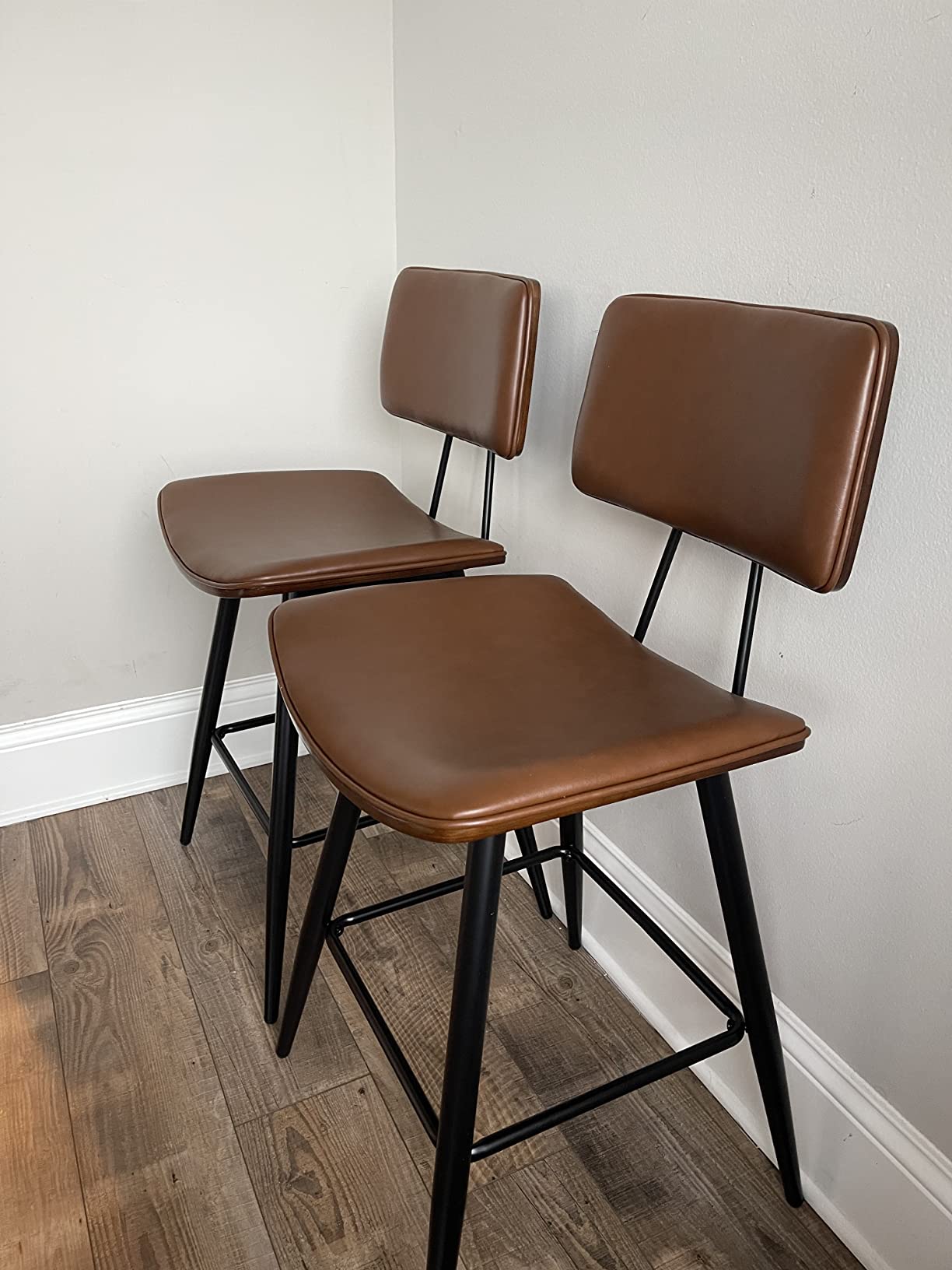 $27/mo - Finance Cozyman Set of 4 Bentwood Counter Height Bar Stool, 24 ...
