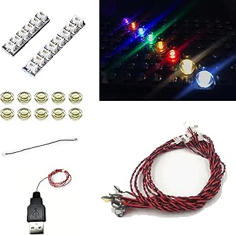 Amazon.com: 10 PCS/Pack Colorful LED Lighting Kit, DIY Brick Lighting ...