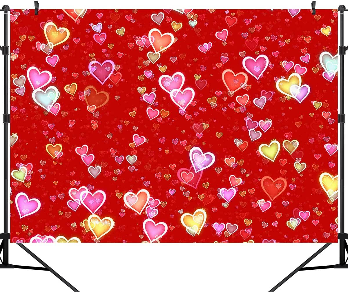 Amazon.com : Love Heart Background Photography for Girl Women Red ...