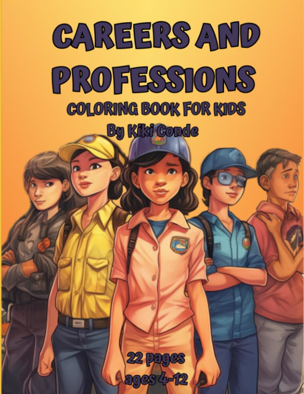Careers and professions coloring book for kids: Have fun and learn ...
