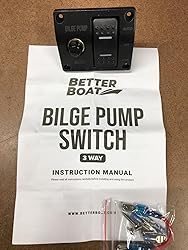 Amazon.com: Bilge Pump Switch 3 Way with Panel and 12v LED Lights and Rocker Bilge Switch with ...