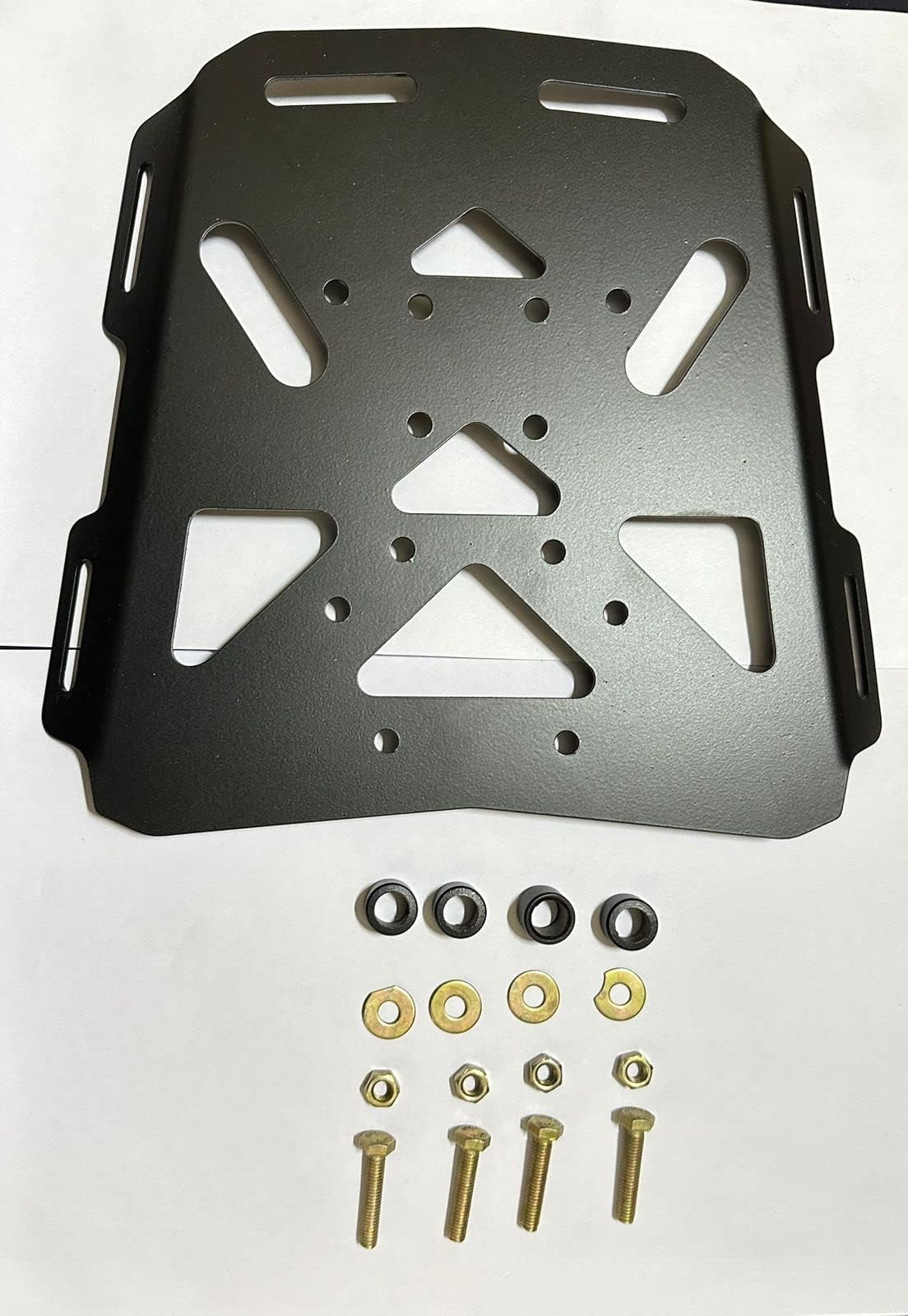 AUTO MT Universal Bike Seat Extender Backrest Top Box Base Plate for ...