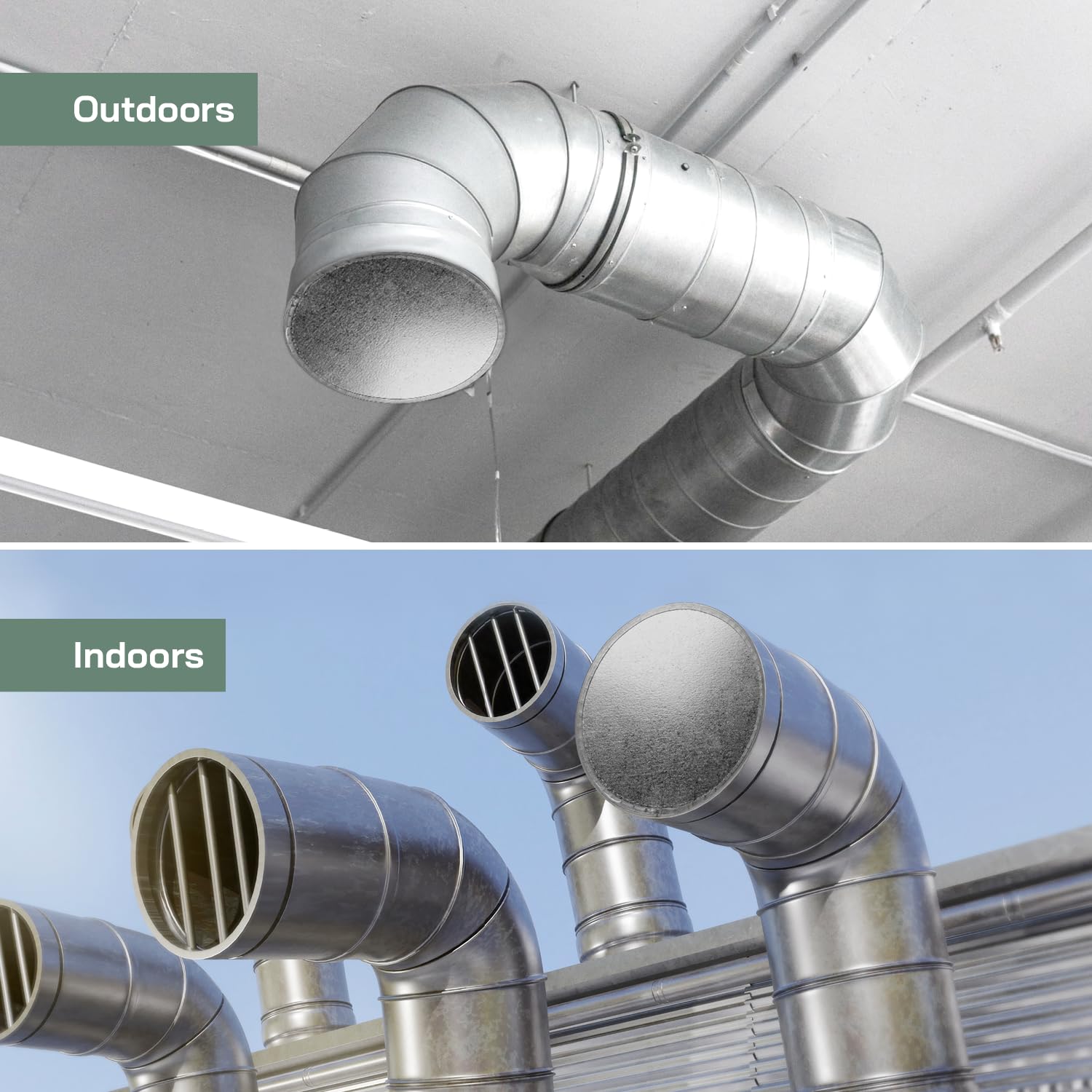 Snapklik.com : Vent Systems 10" Galvanized Steel Duct End Cap