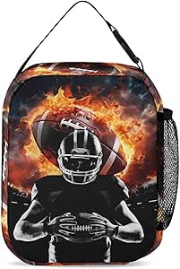 Amazon.com: Homieblanket Football Lunch Bag for Kids Girls Boys Teens ...