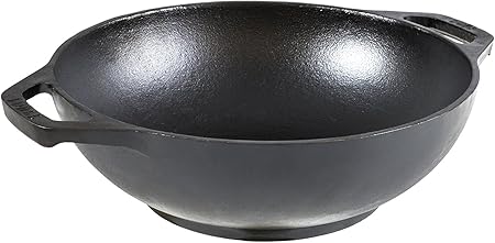 Lodge L9MW Mini Wok Cast Iron, 9", Black : Amazon.ca: Home