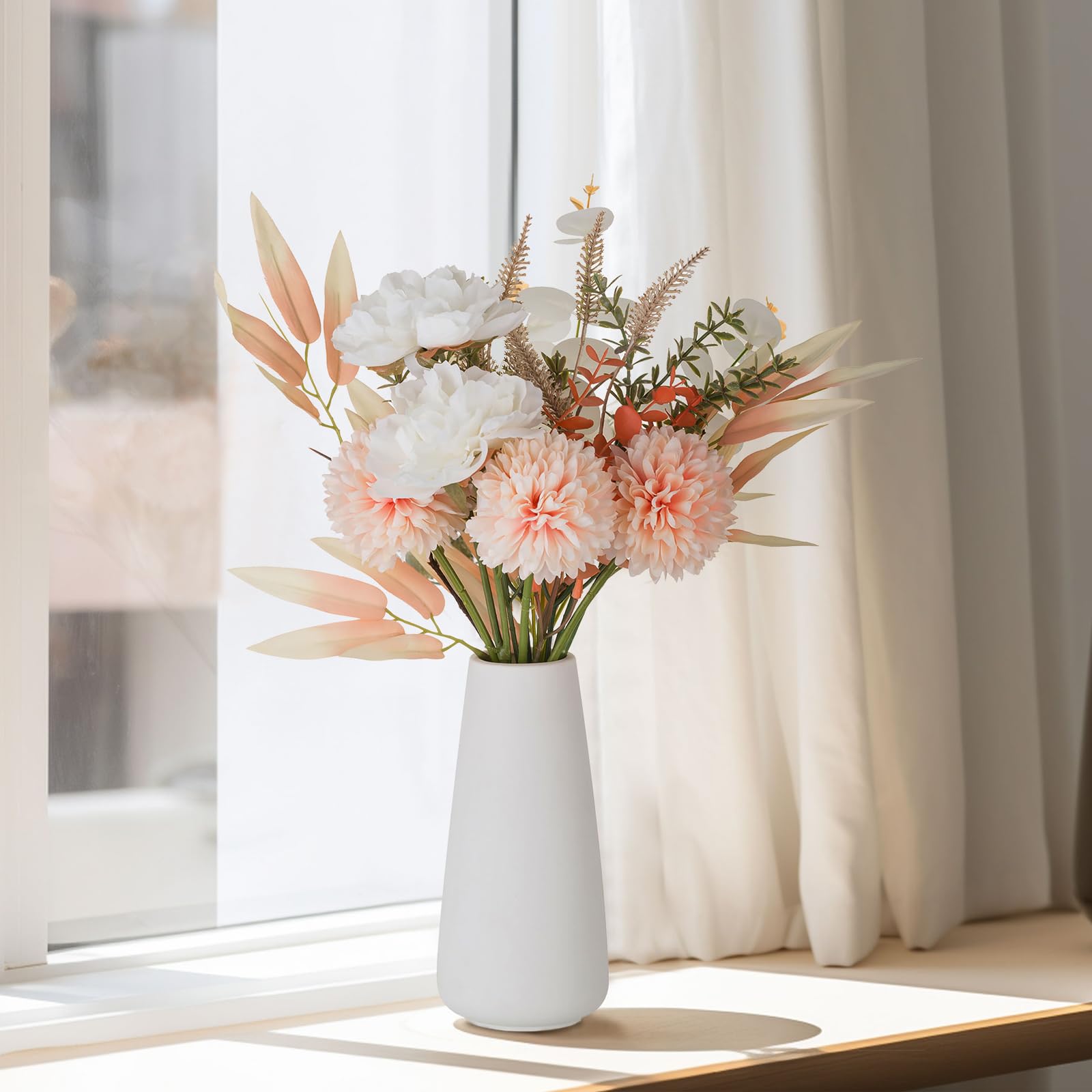 Echte Vase Mit Blumen