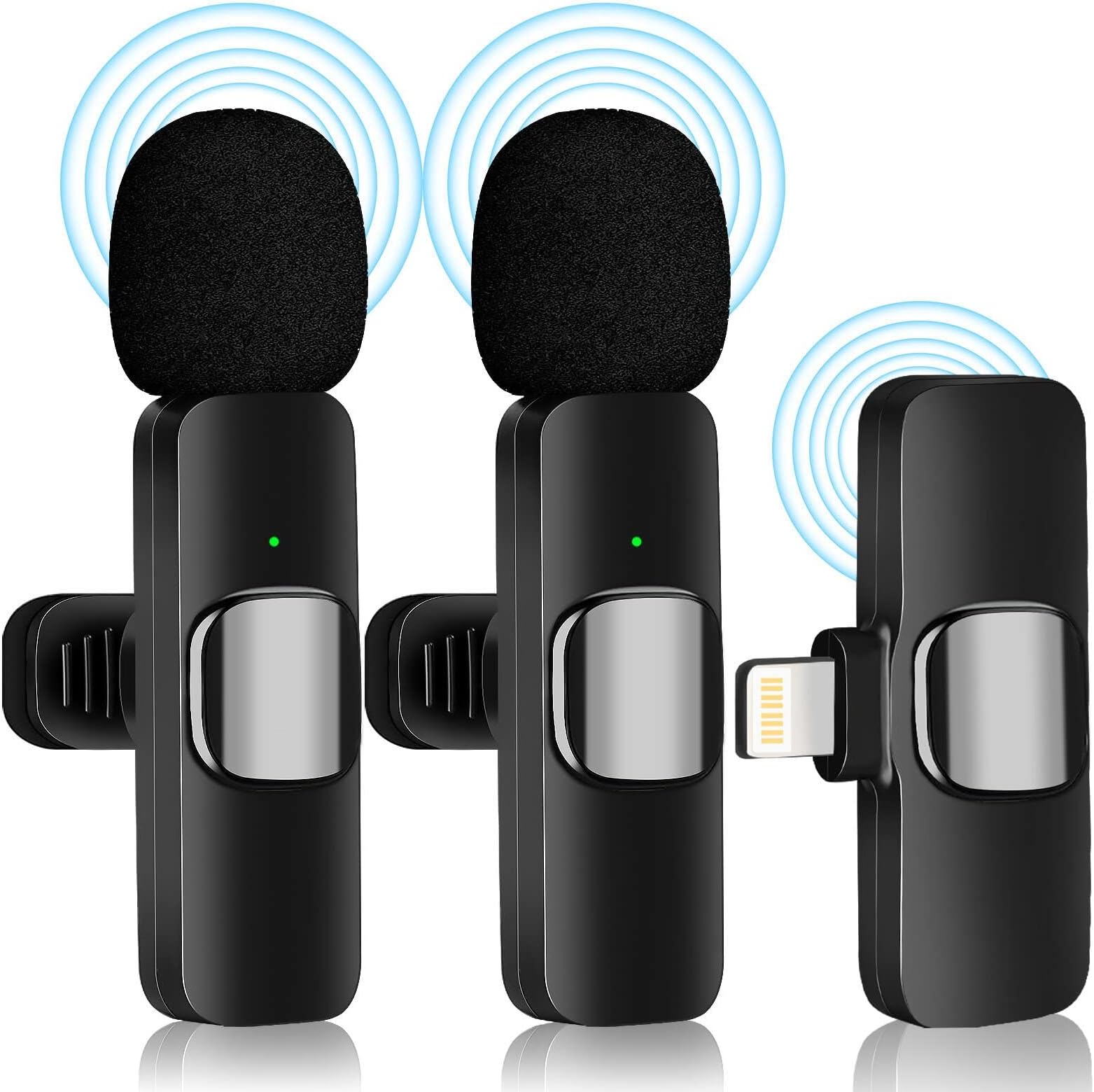 Amazon.com: CRACLU Wireless Lavalier Microphone, Mini Lapel Microphone ...
