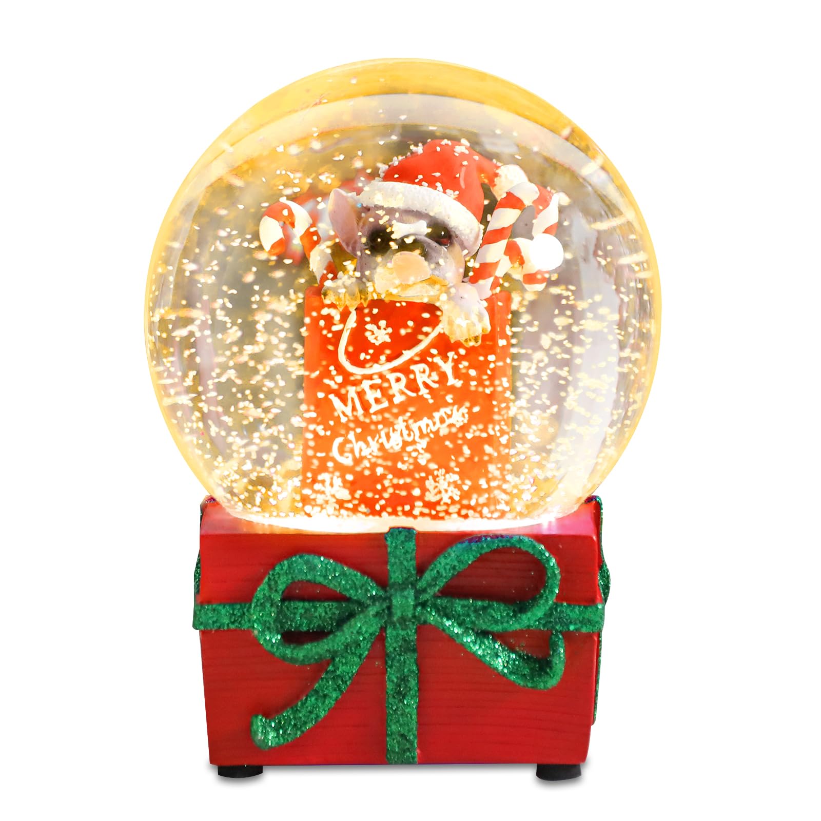 Amazon.com: Christmas Snow Globes for Kids, Musical Snow Globe Dog and ...