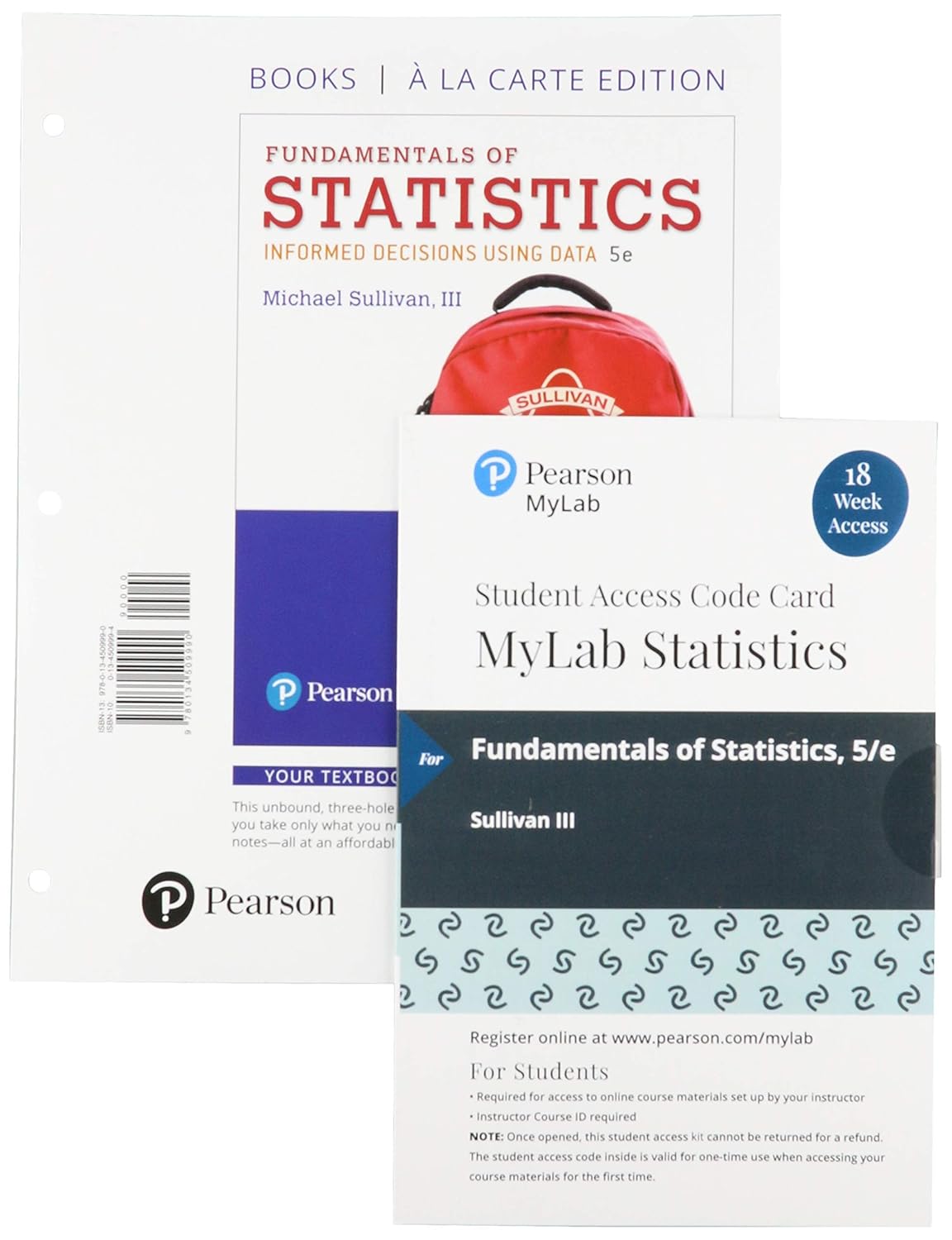 Buy Fundamentals of Statistics + Mylab Statistics With Pearson Etext 18 Week Access Card Book ...