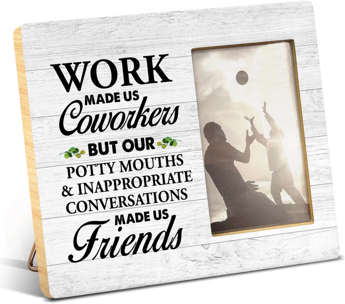 Amazon.com - SRADMO Chance Made Us Coworkers Floral Picture Frame,Best ...