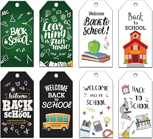 Doumeny 120Pcs Welcome Back Gift Paper Tags Back to School Gift Tags ...