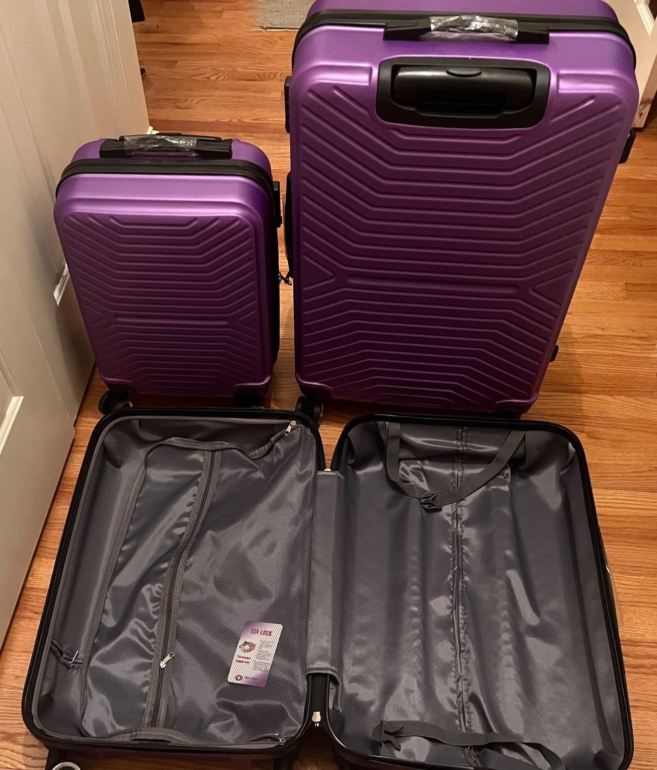 Amazon.com | Wqzlyg Travel Luggage 3 Piece Sets Hardside Carry on ...