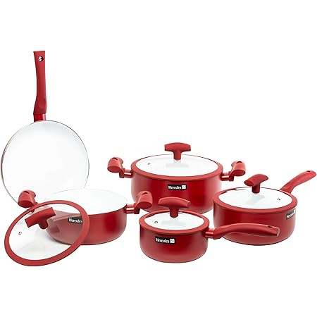Amazon.com: Pots and Pans Set Nonstick Ceramic – 9-Piece Non Stick ...