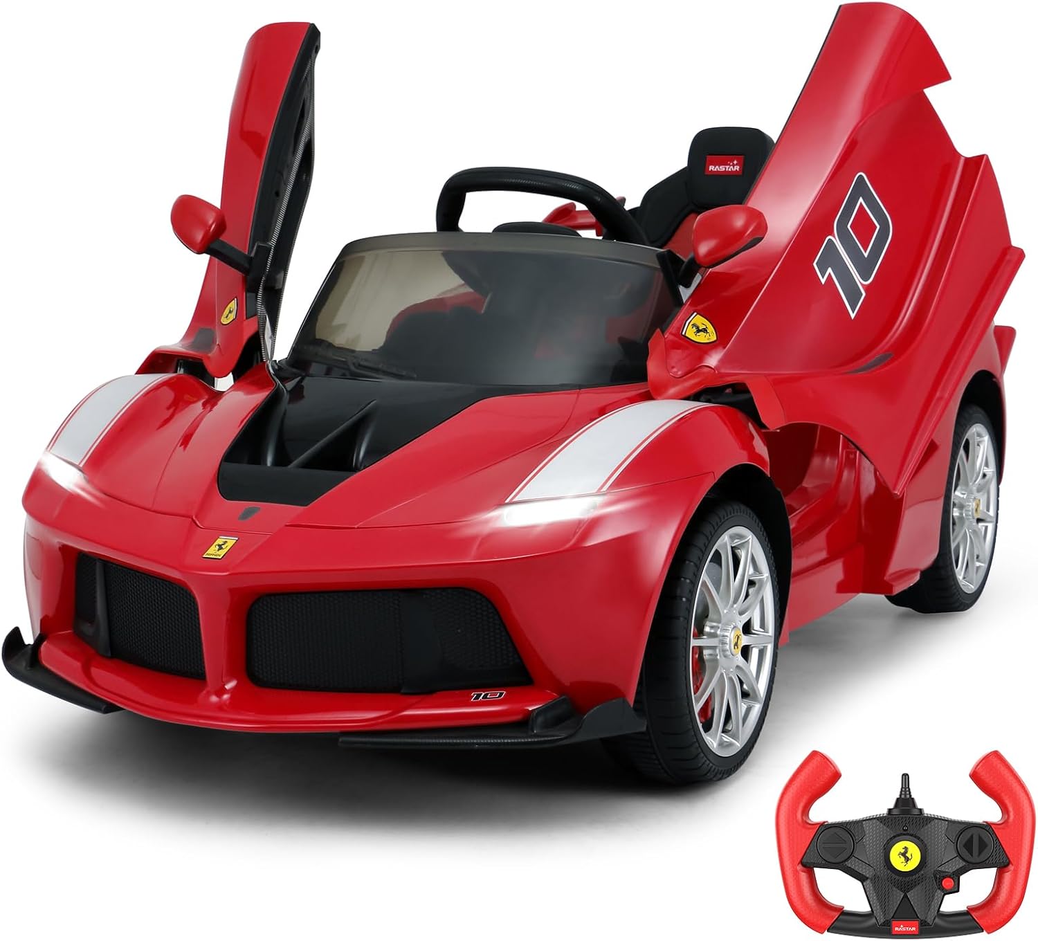 Amazon.com: Licensed Ferrari LaFerrari Kids Electric Ride On Car - 12V ...