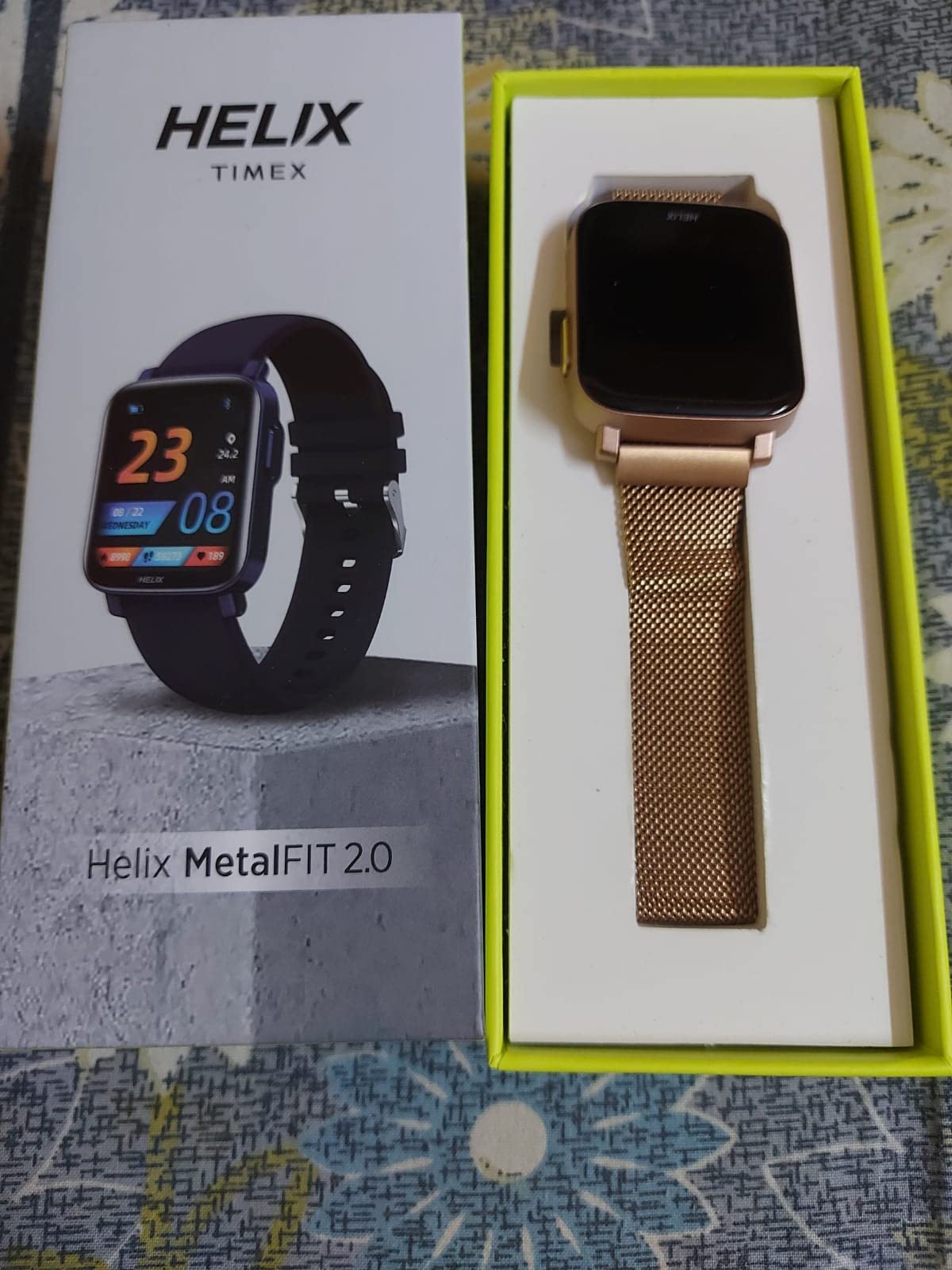 Helix TIMEX METALFIT 2.0 smartwatch with Bluetooth calling, 1.5" HD IPS ...