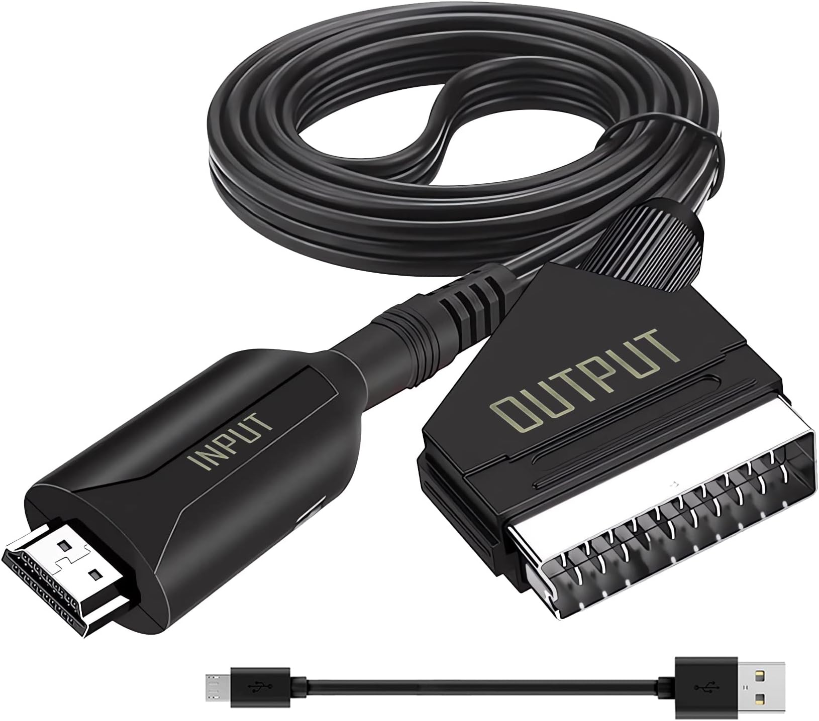 WNYINYY Adaptateur Convertisseur HDMI vers Péritel pour TV, Câble ...