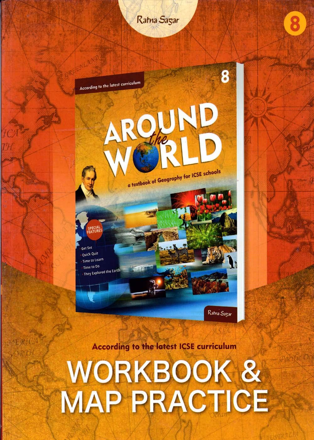 Ratna Sagar ICSE Geography Class 8 | Around the World Workbook And Map ...