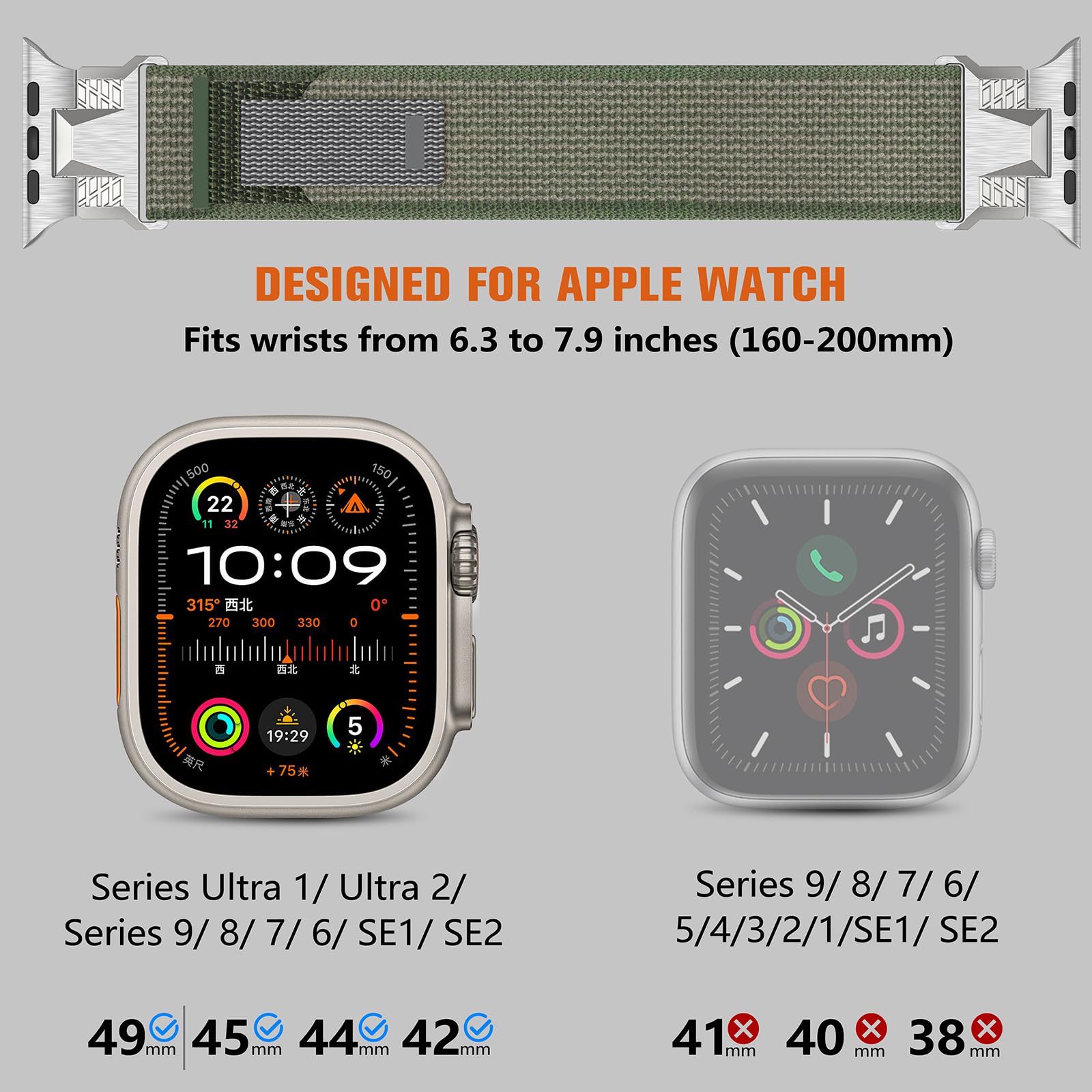 Snapklik.com : Bandletic Trail Loop For Apple Watch Ultra 2/Ultra Band ...
